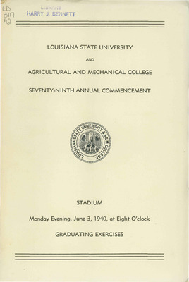 "Louisiana State University and Agricultural and Mechanical College- 19 ...