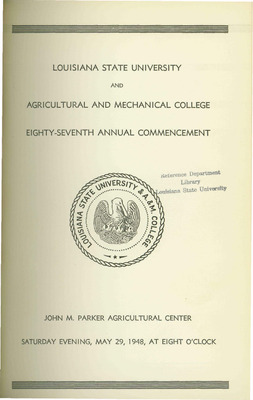 "Louisiana State University and Agricultural and Mechanical College- 19 ...