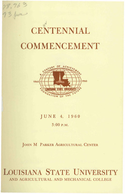 "Louisiana State University and Agricultural and Mechanical College- 19 ...