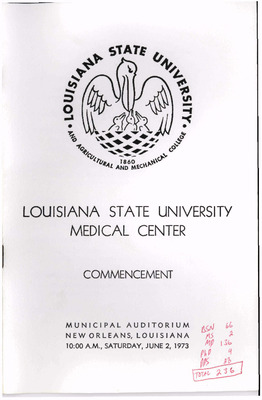 "Louisiana State University Medical Center- June 1973- Commencement" by ...